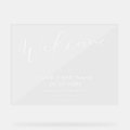 Minimalist Transparent Business Event Welcome Sign | Zazzle