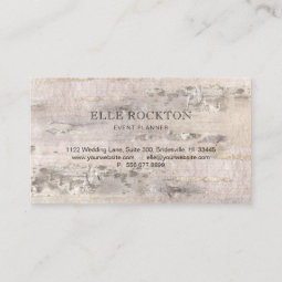 Minimalist Tree Birch Bark Business Card | Zazzle
