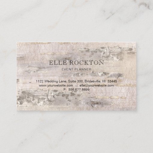 Minimalist Tree Birch Bark Business Card | Zazzle