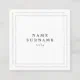 Minimalist Trendy Silver Square Business Card | Zazzle