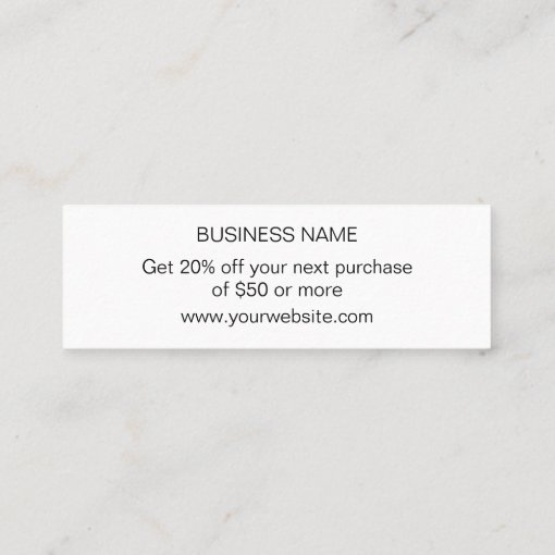 Minimalist trendy simple pastel pink discount card | Zazzle