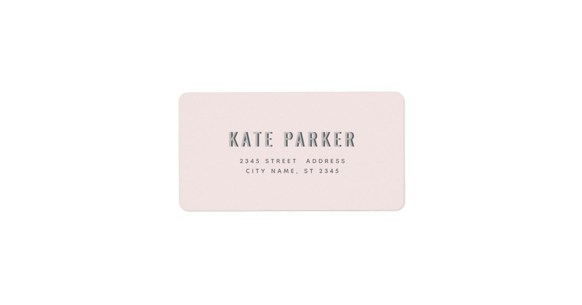 Minimalist trendy simple plain label | Zazzle