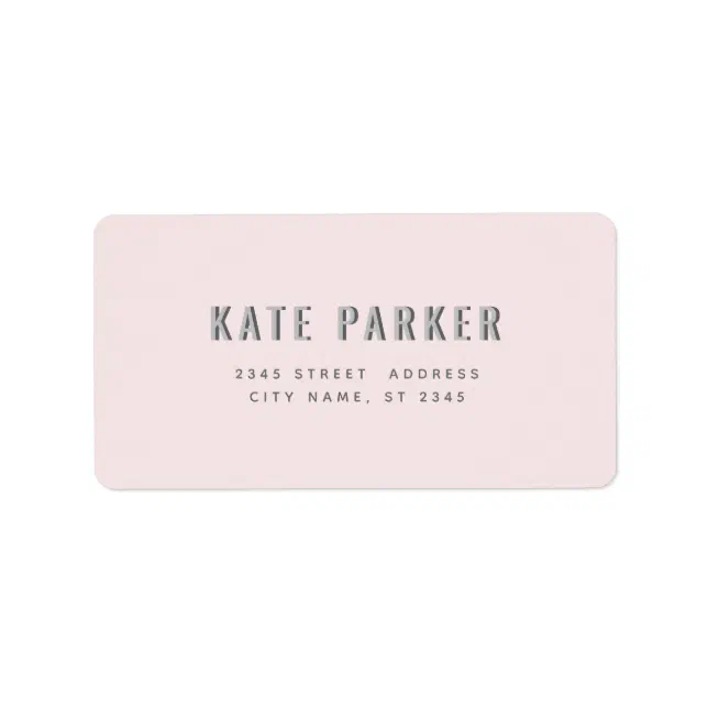 Minimalist trendy simple plain label | Zazzle