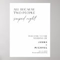 Minimalist Two People Swiped Right Sign | Zazzle