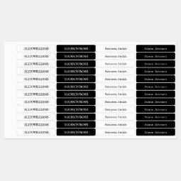 Minimalist Typewriter | Waterproof Name Labels | Zazzle