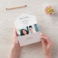 Minimalist Typography LGBTQ Photo Wedding All In One Invitation | Zazzle