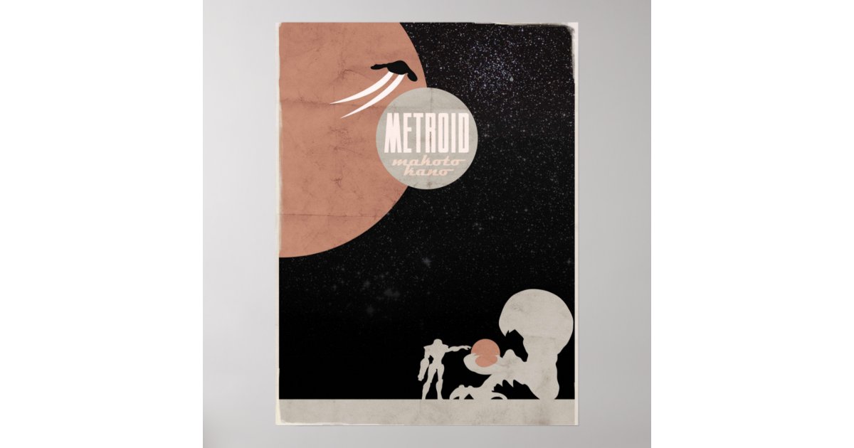 Minimalist Video Games Metroid Poster | Zazzle