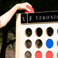 Minimalist Wedding Connect Four | Yard Game | Zazzle