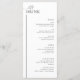 Minimalist Wedding Menu and Drinks Menu LAYLA | Zazzle