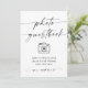 Minimalist Wedding Photo Guestbook Sign, Invitation | Zazzle
