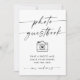 Minimalist Wedding Photo Guestbook Sign, Invitation | Zazzle