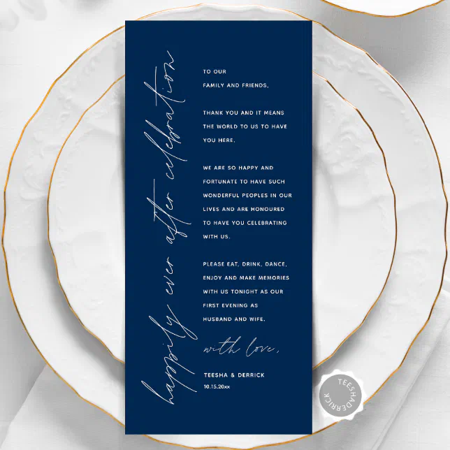 Minimalist Wedding Place Setting Thank You Card | Zazzle Minimalist Wedding Place Setting Thank You Card | Zazzle