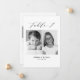 Minimalist Wedding Table 1 Number & Pictures Card | Zazzle