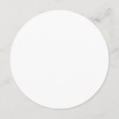 Minimalist Wedding Unique Circle Menu Cards | Zazzle