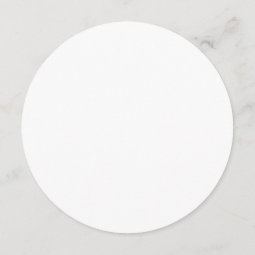 Minimalist Wedding Unique Circle Menu Cards | Zazzle