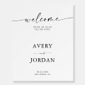 Minimalist Wedding Welcome Sign | 16x20" Welcome | Zazzle