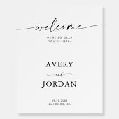 Minimalist Wedding Welcome Sign | 16x20" Welcome | Zazzle