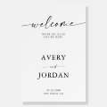 Minimalist Wedding Welcome Sign | 24x36" Welcome | Zazzle