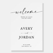 Minimalist Wedding Welcome Sign | 24x36" Welcome | Zazzle