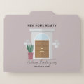Minimalist Welcoming Front Door Real Estate Agent File Folder | Zazzle