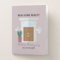 Minimalist Welcoming Front Door Real Estate Agent Pocket Folder | Zazzle