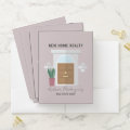 Minimalist Welcoming Front Door Real Estate Agent Pocket Folder | Zazzle