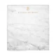 Minimalist White Marble Gold Monogram Notepad | Zazzle