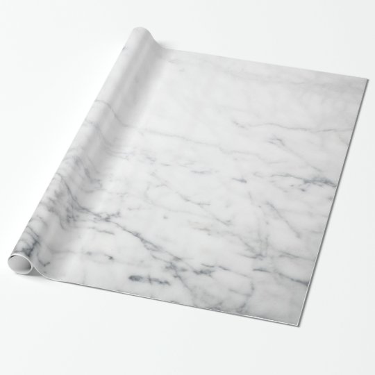 Minimalist White Marble Wrapping Paper | Zazzle.com