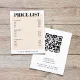 Minimalist White Pastel Bold QR Code Salon Flyer | Zazzle