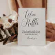 Minimalist Wine Raffle Bridal Shower Game Sign | Zazzle