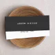 Minimalistic Black Mini Business Card | Zazzle