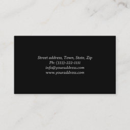 Minimalistic Black & White Piano Key Business Card | Zazzle