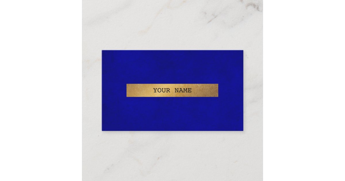 Minimalistic Blue Vip Business Card | Zazzle