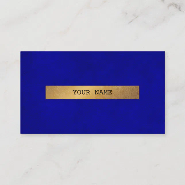 Minimalistic Blue Vip Business Card | Zazzle