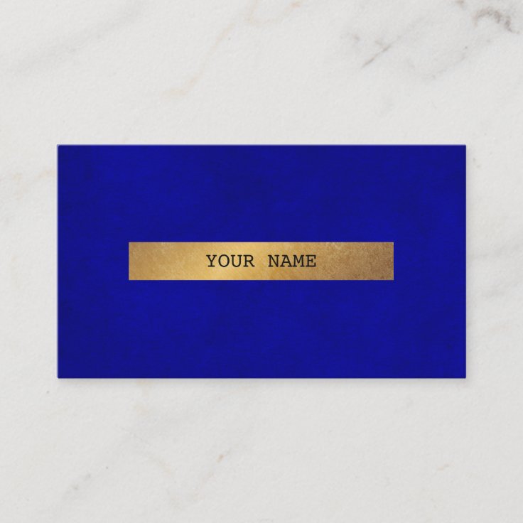 Minimalistic Blue Vip Business Card | Zazzle