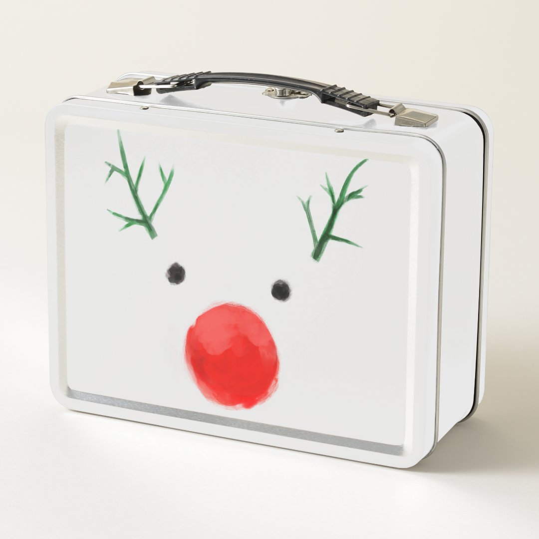 minimalistic Christmas Lunch Box | Zazzle