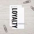 Minimalistic Elegant Black and White Loyalty Card | Zazzle