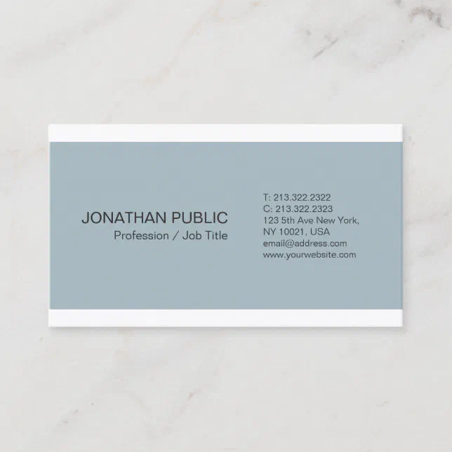 Minimalistic Elegant Director Manager Consultant Business Card | Zazzle