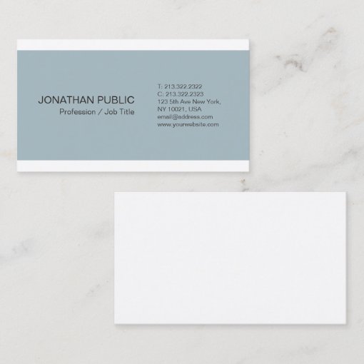 Minimalistic Elegant Director Manager Consultant Business Card | Zazzle