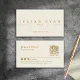 Minimalistic Ivory White Creamy Gold Professional Business Card | Zazzle