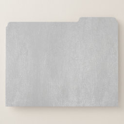 Minimalistic Light-Gray Vintage Faux Leather File Folder | Zazzle