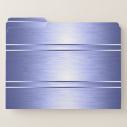Minimalistic Metallic-blue texture File Folder | Zazzle