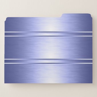Minimalistic Metallic-blue texture File Folder | Zazzle