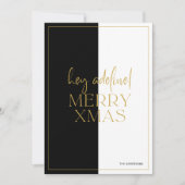 Minimalistic Modern black and white split screen Invitation | Zazzle