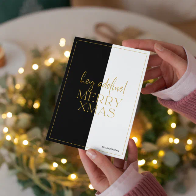 Minimalistic Modern black and white split screen Invitation | Zazzle