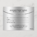 Minimalistic Modern Metallic Silver Texture Postcard | Zazzle