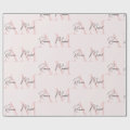 Minimalistic Monogram Initial & Name Pastel Pink Wrapping Paper | Zazzle