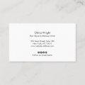 Minimalistic Pastel Pink, Signature Script, Bus Business Card | Zazzle
