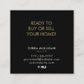 Minimalistic Realtor Square Business Card | Zazzle