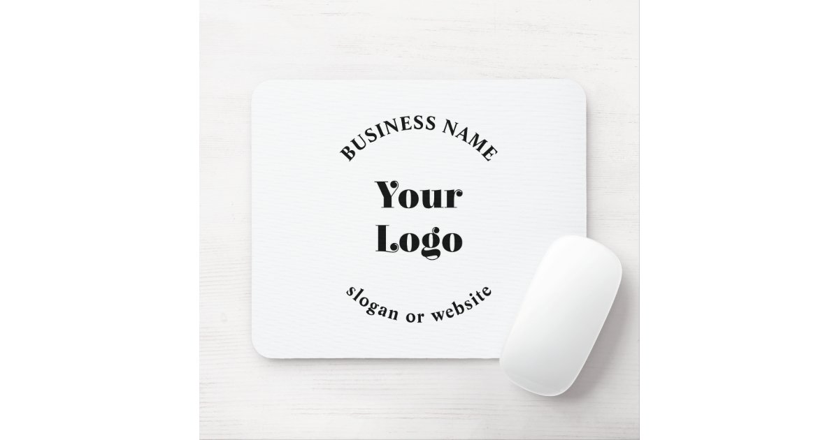 Minimalistic Retro-Modern Template for Your Logo Mouse Pad | Zazzle